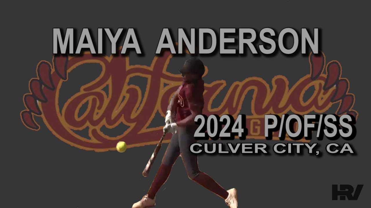 2024 Maiya Anderson P/OF/SS/Slapper Softball Skills Video - California ...