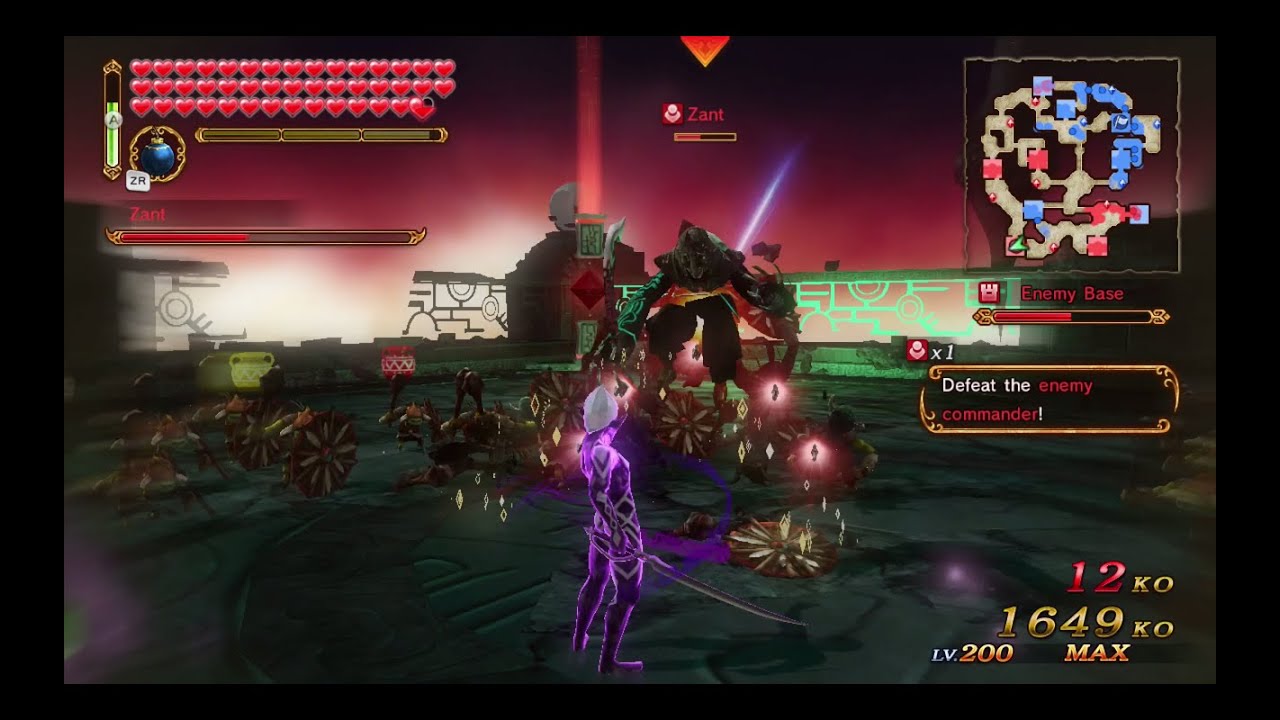 Hyrule Warriors Termina Map - Demon Lord Ghirahim Gameplay - Defeat the ...