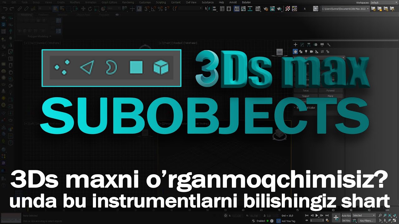 14-Dars I Editable Poly. Edit Subobject - YouTube
