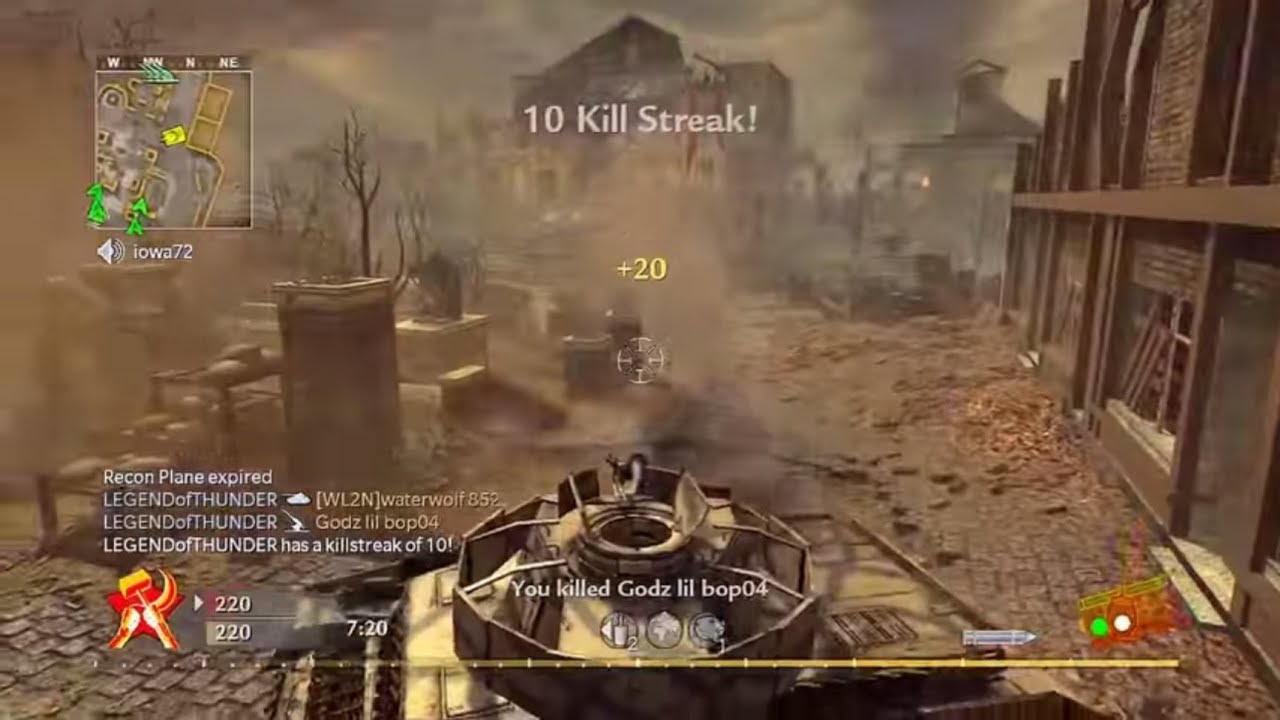 Call of Duty: World at War TANK GAMEPLAY! COD WaW Tank Multiplayer ...