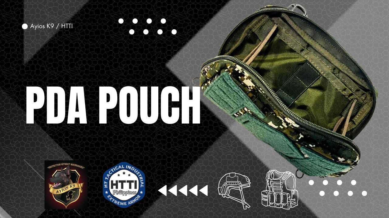 PDA Pouch with Ballistic Insert Option | Cordura 500D Tactical MOLLE ...