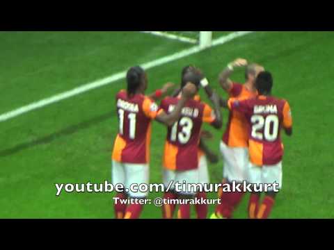 Galatasaray-Kopenhag 3-1 Şampiyonlar Ligi Maçı Eboe'nin asisti ve Drogba' nın golü