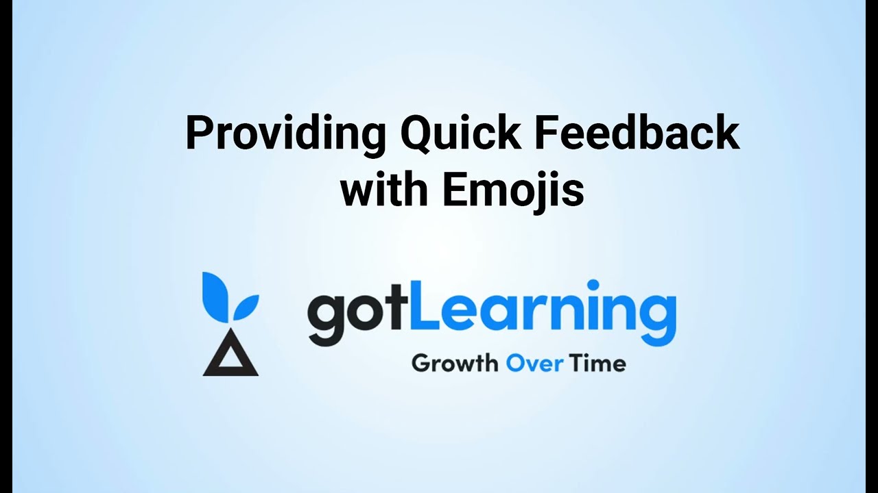 Providing Quick Feedback with Emojis - YouTube
