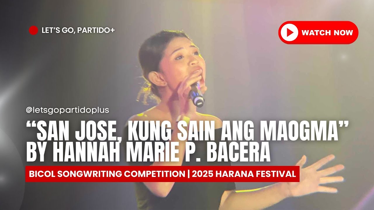 BICOL SONG | SAN JOSE, KUNG SAIN ANG MAOGMA by Hannah Marie P. Bacera - YouTube