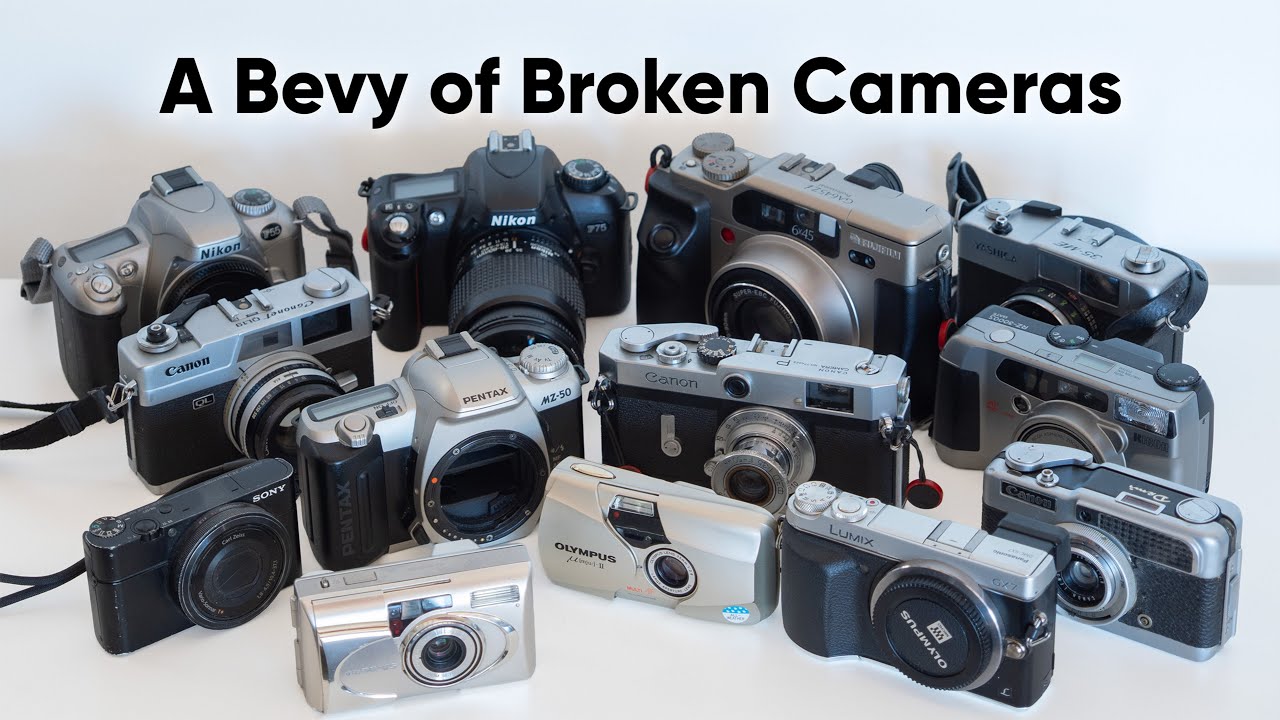 Packing Up My Broken Cameras - YouTube