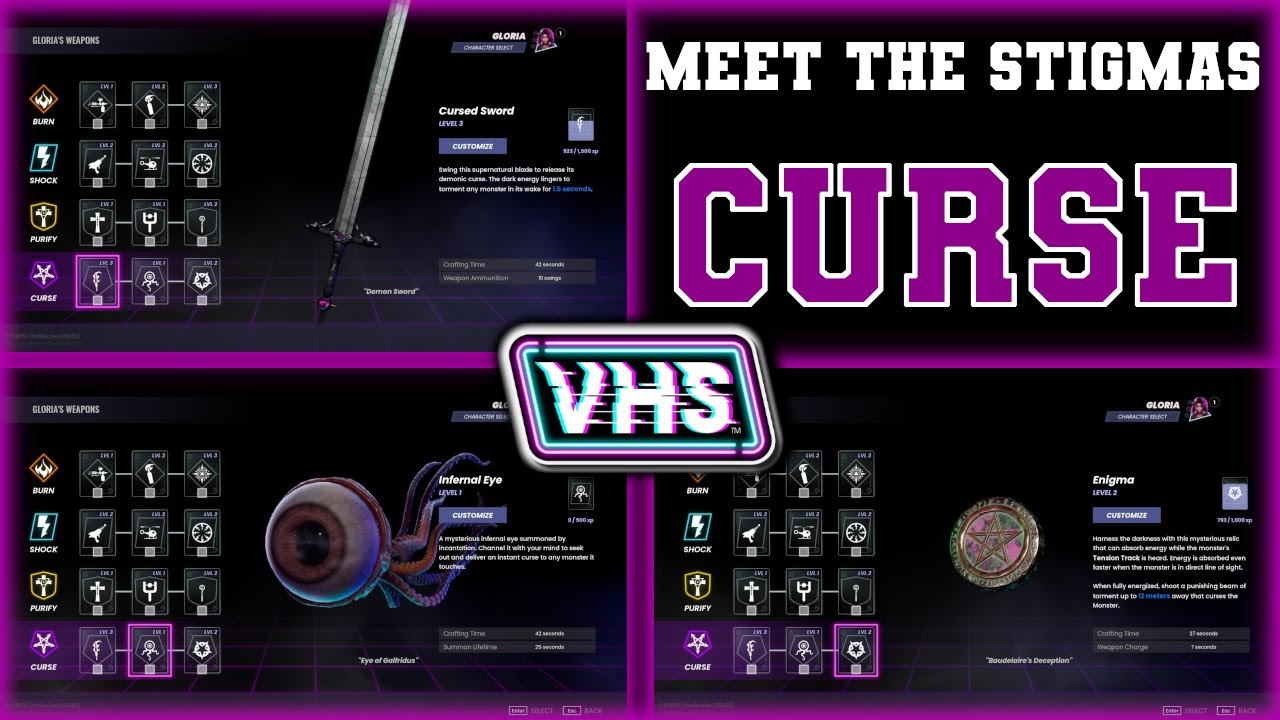 Video Horror Society - Meet The Curse Stigma (All Curse Weapons) # ...