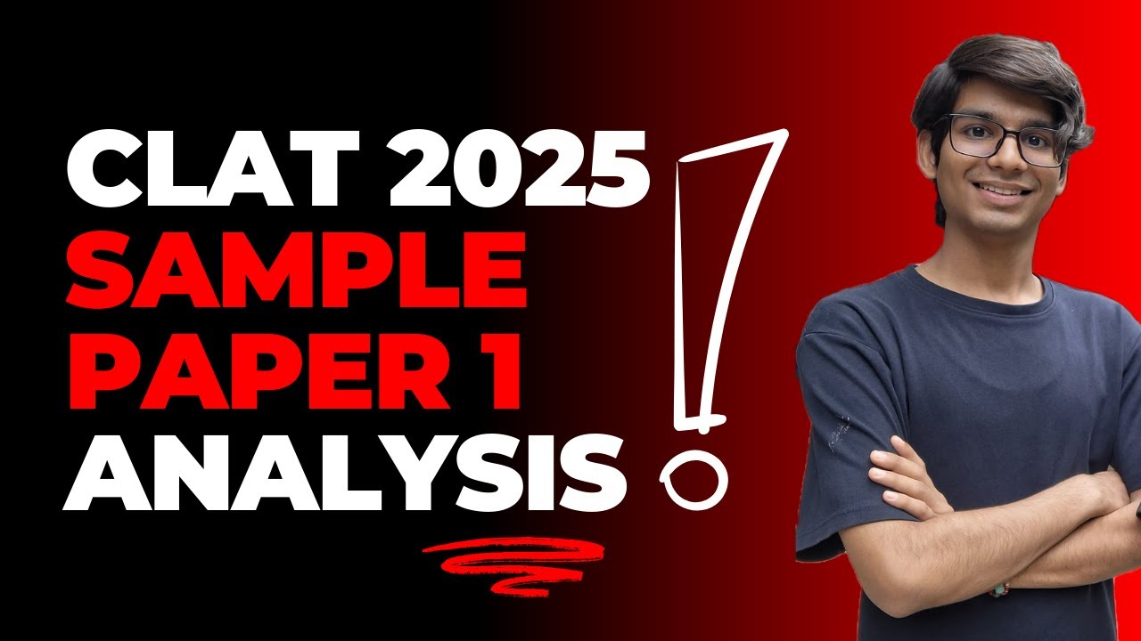 CLAT 2025 | Sample Question Paper 1 | Solutions & Analysis - YouTube