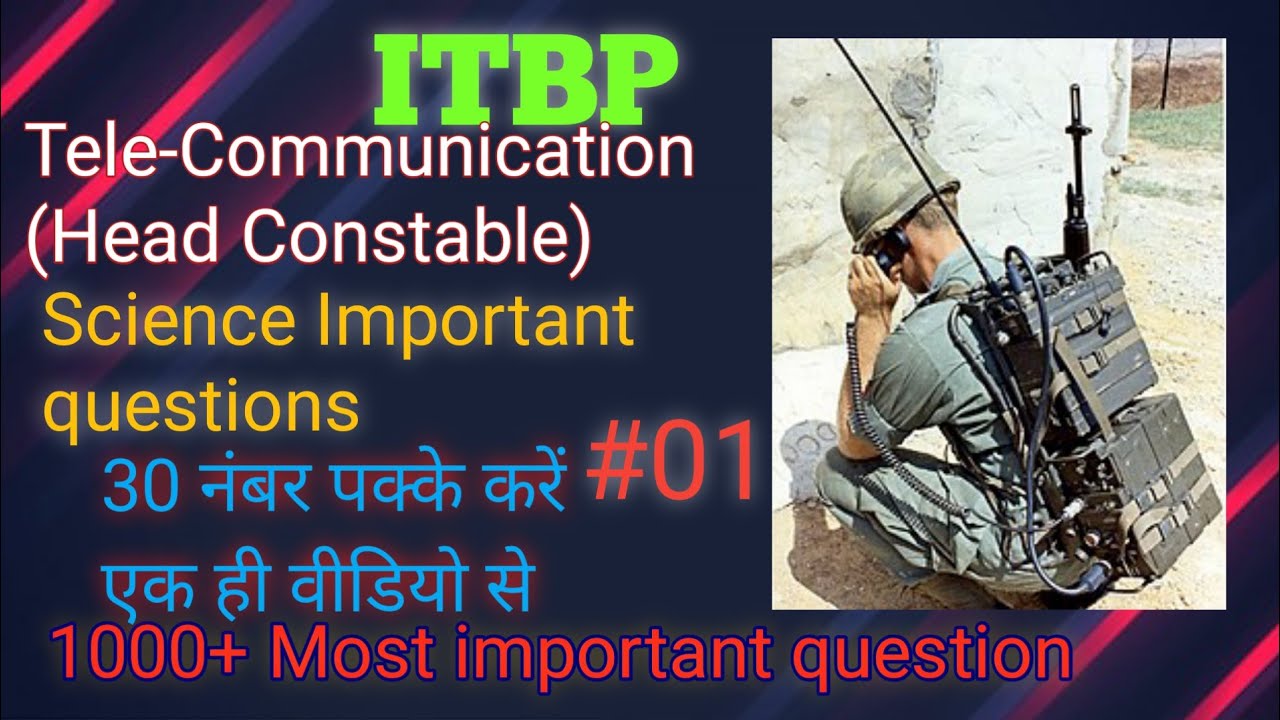 ITBP|| Telecommunication (head constable) || science important ...