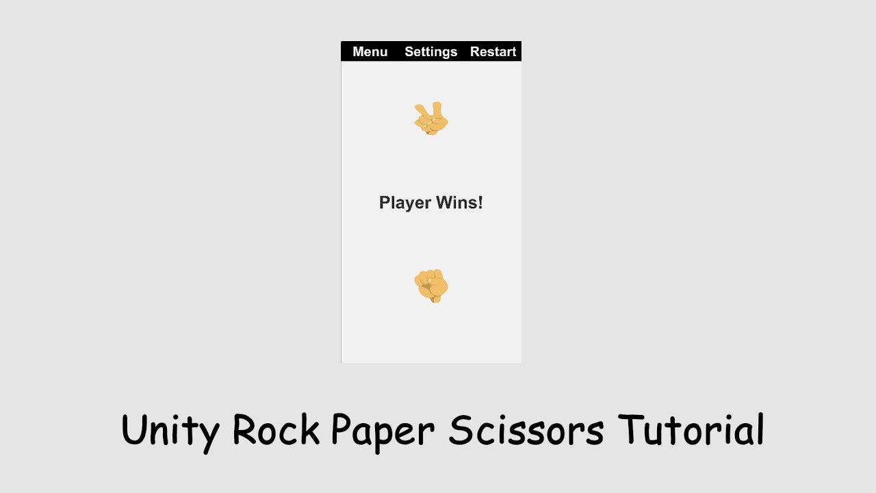 Unity RockPaperScissors Tutorial #1 - Introduction - YouTube