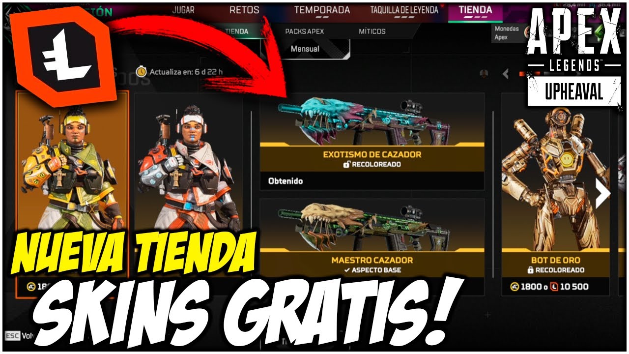 ¡Hora de usar tus FICHAS DE LEYENDA en la nueva tienda! Skins gratis ¡Y ...