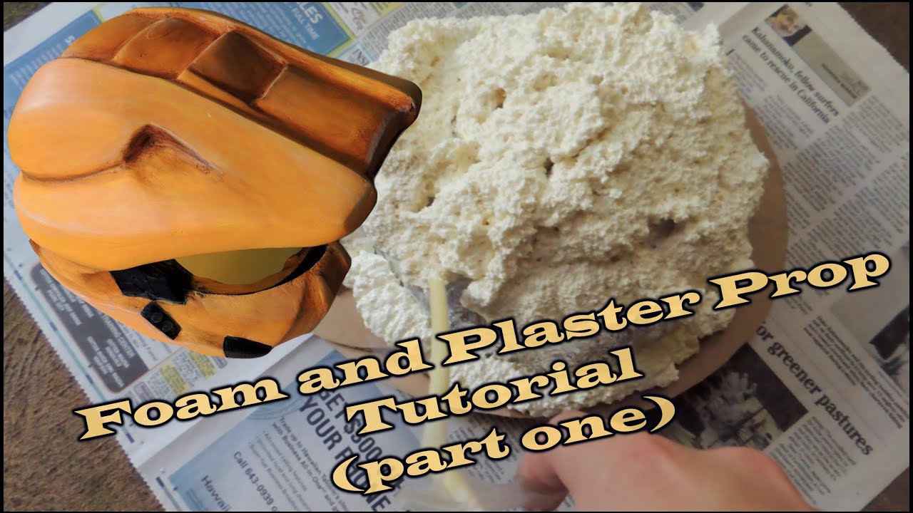 Foam and Plaster Prop Tutorial (part one) - YouTube