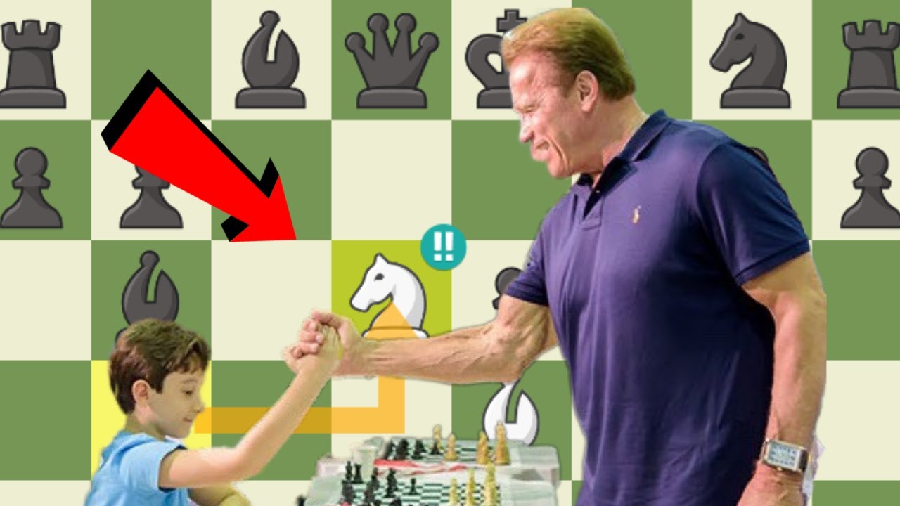 Arnold Schwarzenegger Goes Terminator Mode At Chess Game - YouTube