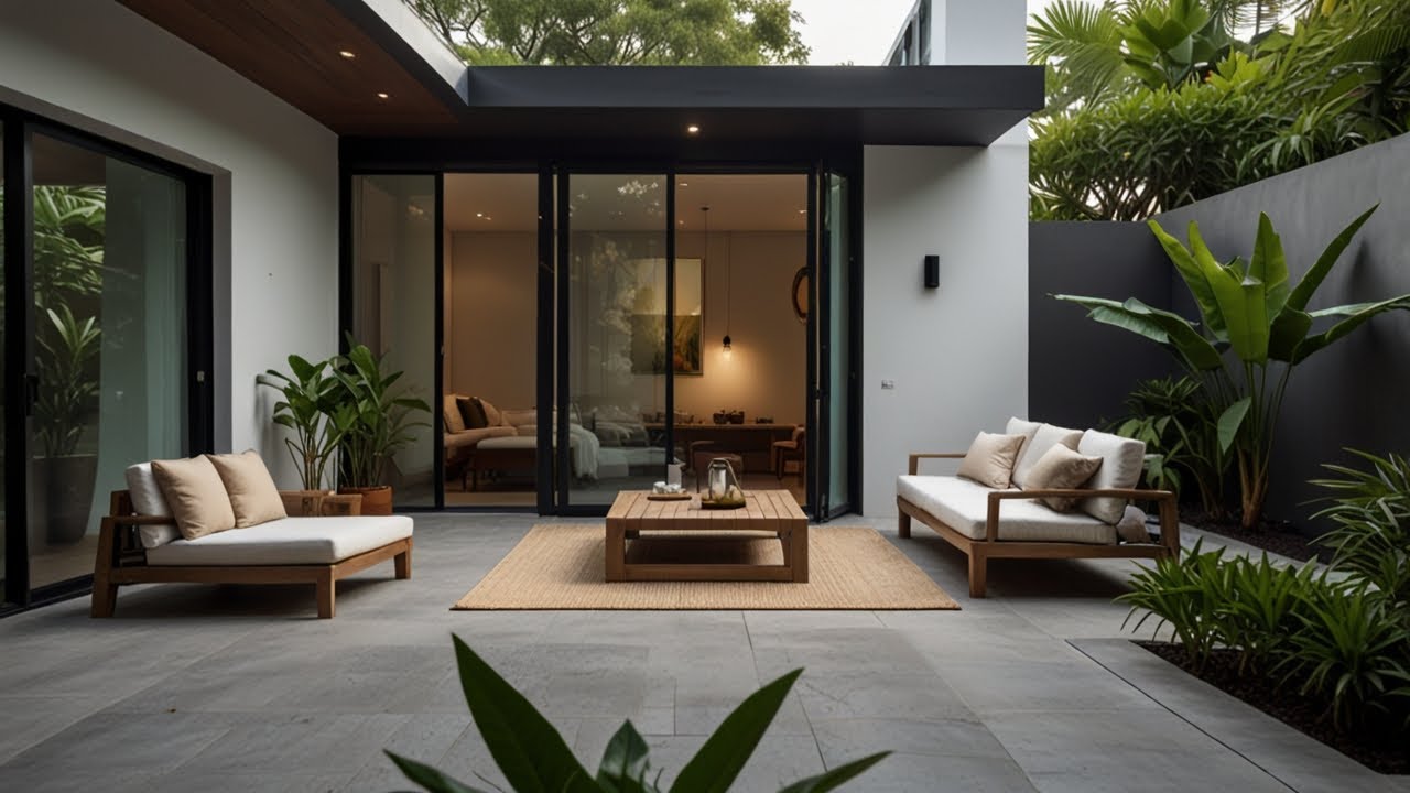 Minimalist Backyard Terrace Design; Bringing a Fresh and Serene ...