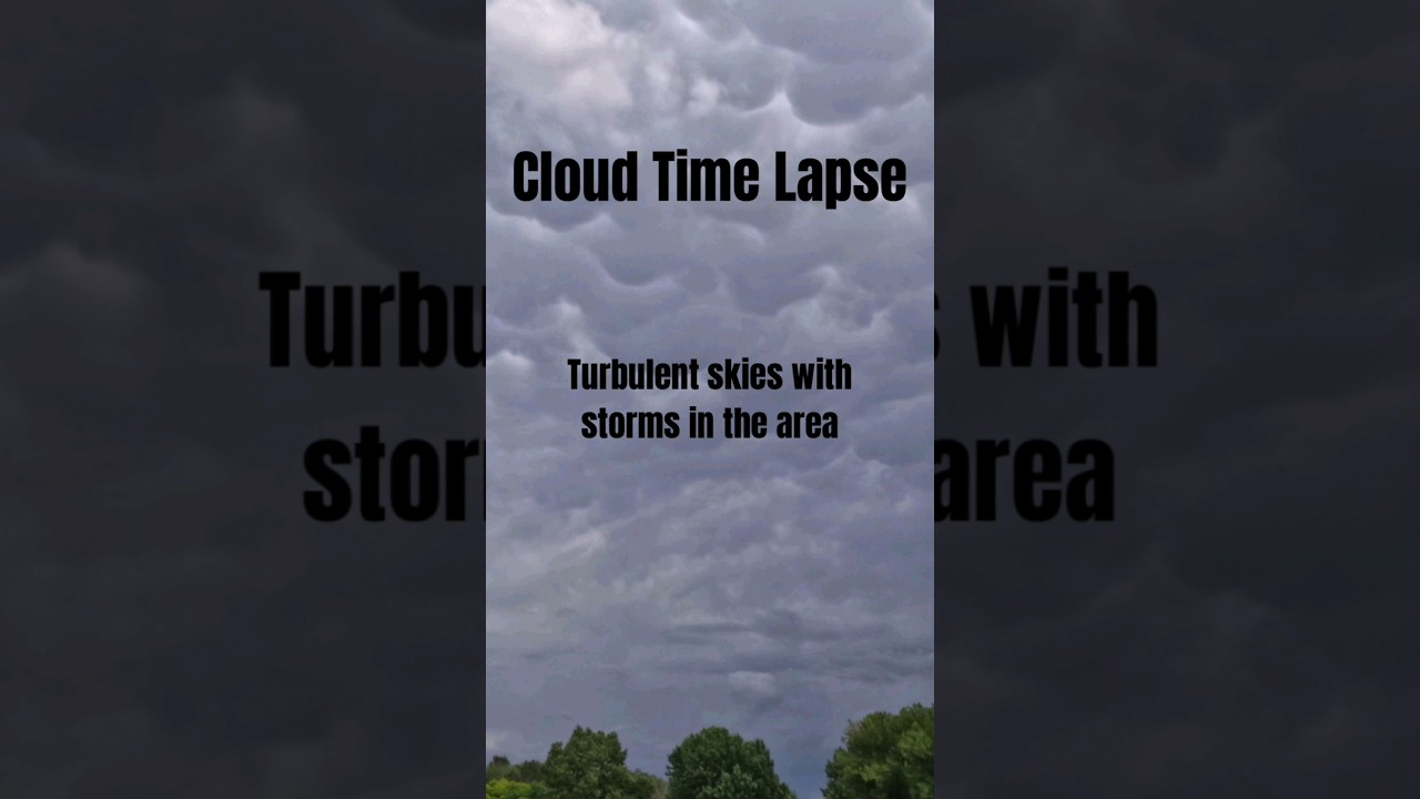Cloud time lapse - Turbulent skies with mammatus clouds - YouTube