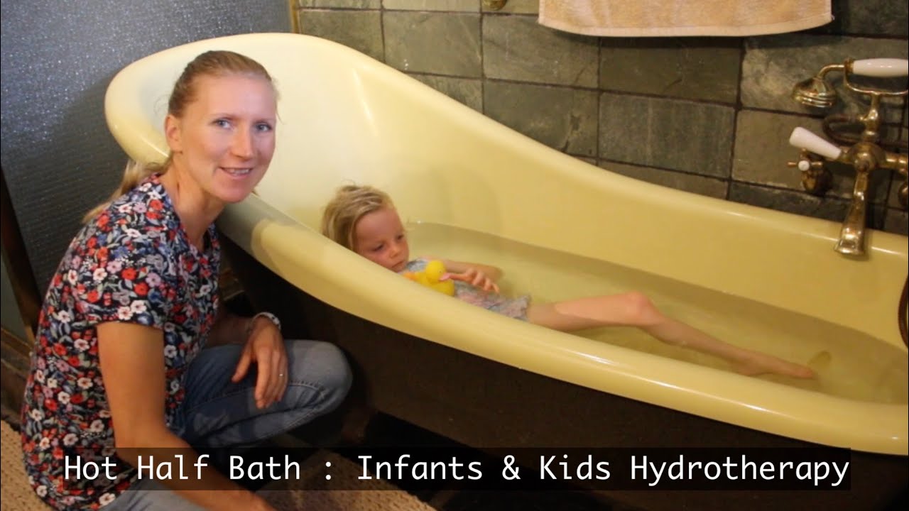 Hot Half Bath for kids - YouTube