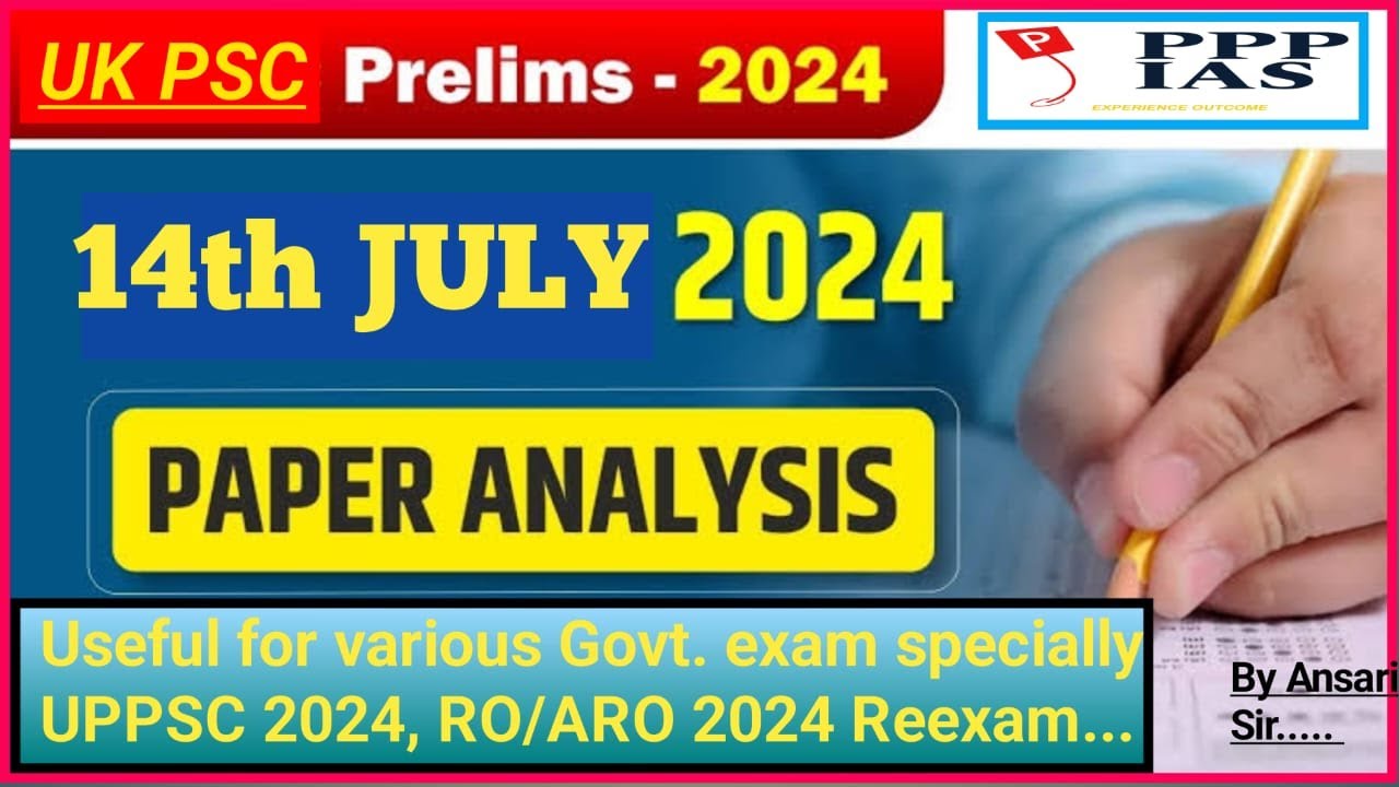 PYQ SERIES FOR PRELIM 2024 || UK PCS PRELIM 2024 PAPER || EXPLAINED BY ...