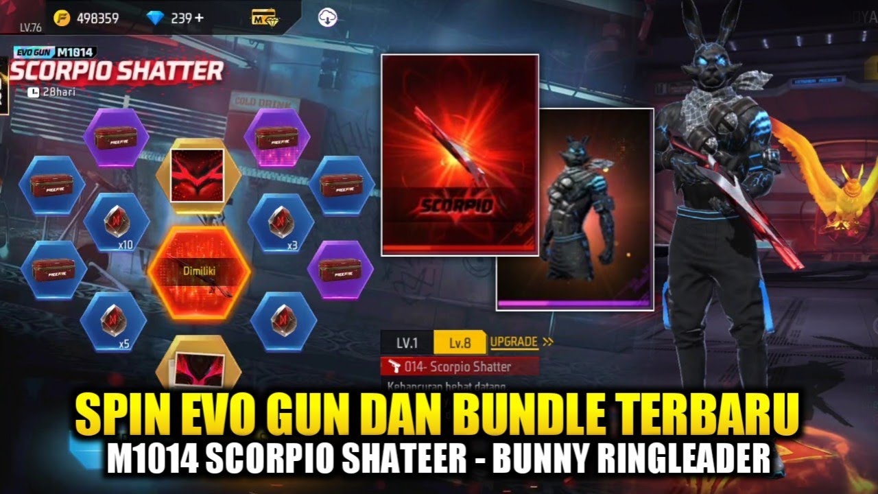 SPIN EVO GUN M1014 SCORPIO SHATTER & BUNDLE BUNNY RINGLEADER - EVENT ...