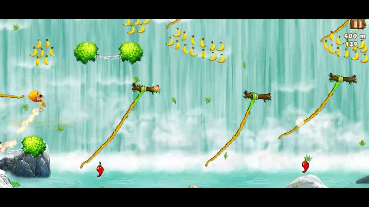 banji banana game in mobile level 3 tk pahucha bandar wala cartun - YouTube
