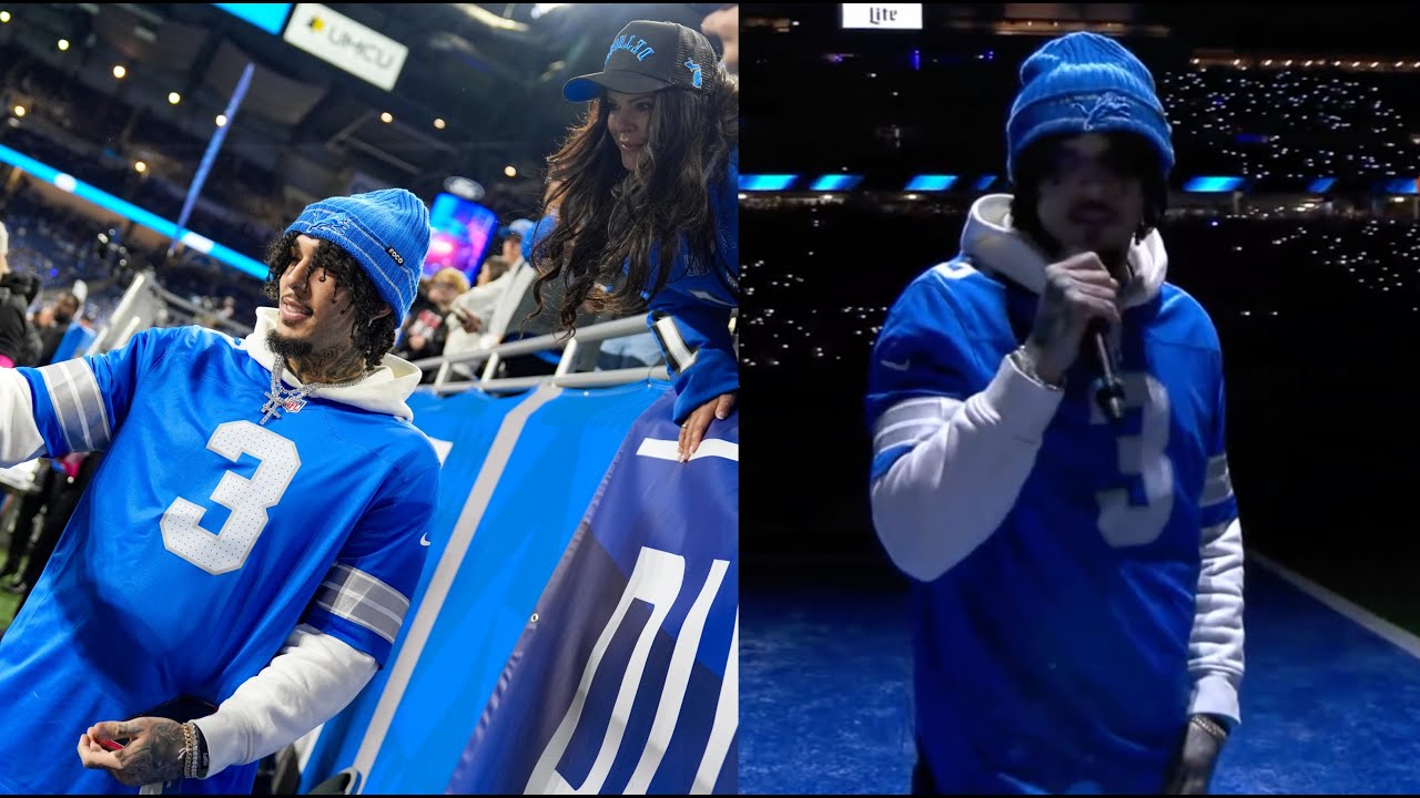 LiAngelo Ball Performs Tweaker Song At Lions Commanders Halftime For ...