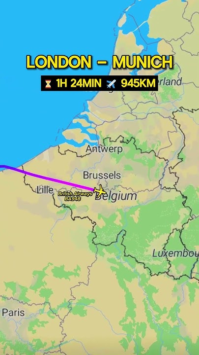 London (LHR) to Munich (MUC) British Airways Flight BA948 #airplane # ...