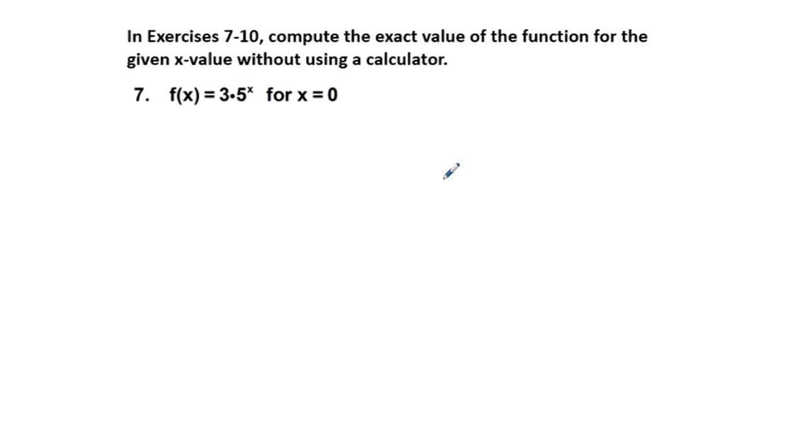 Precalculus Chapter 3.1 Exercises 1-12 Evaluate and Determine Exponential Functions - YouTube