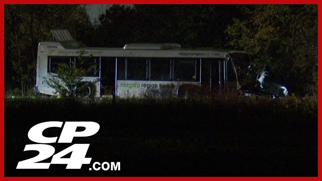 3 dead after head-on collision involving transit bus in Welland - YouTube