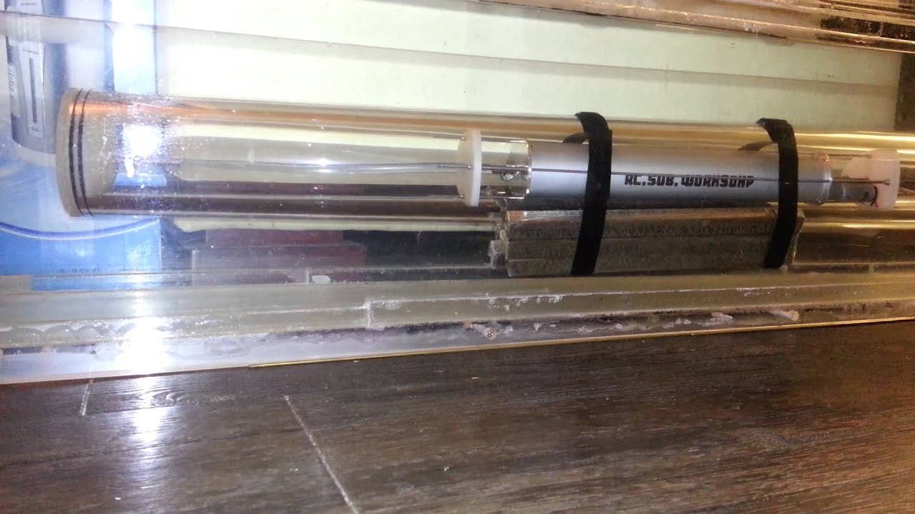 RC Submarine, Submarine Piston Tanks Test - YouTube