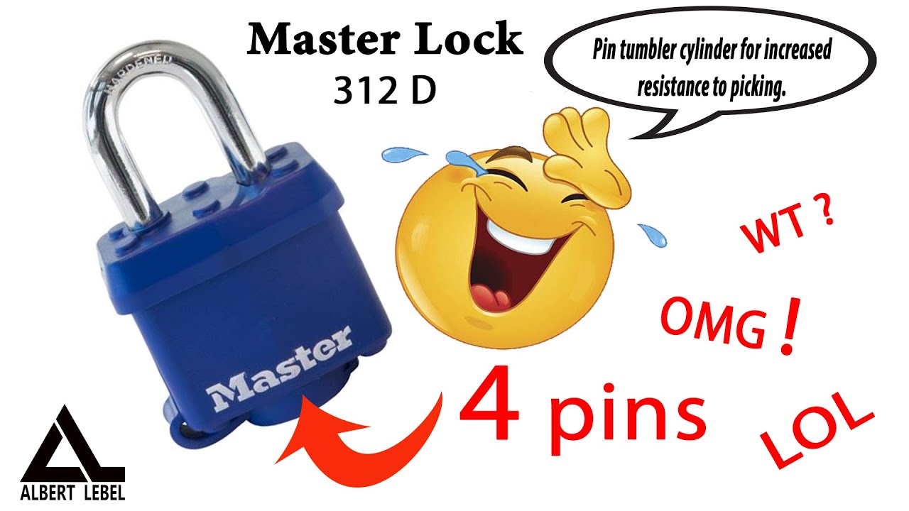#501 Master Lock 312D (Slightly better than a zip tie) - YouTube
