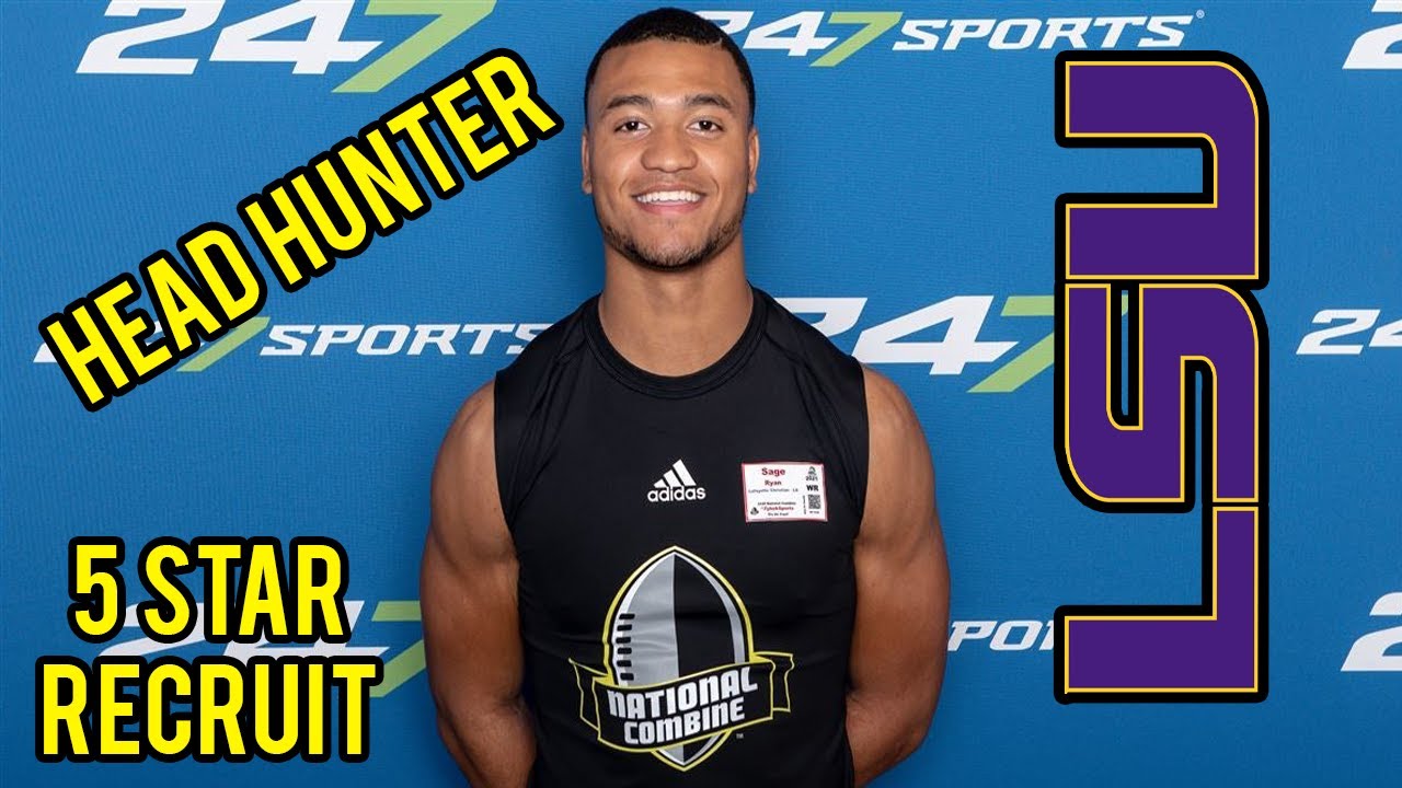 LSU Landed a BIG HITTING SAFETY!! Sage Ryan High School Football ...