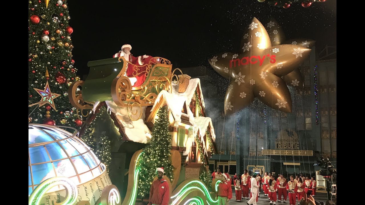 [4K] NEW! Universal Holiday Parade Featuring MACY'S! w/ Despicable Me ...