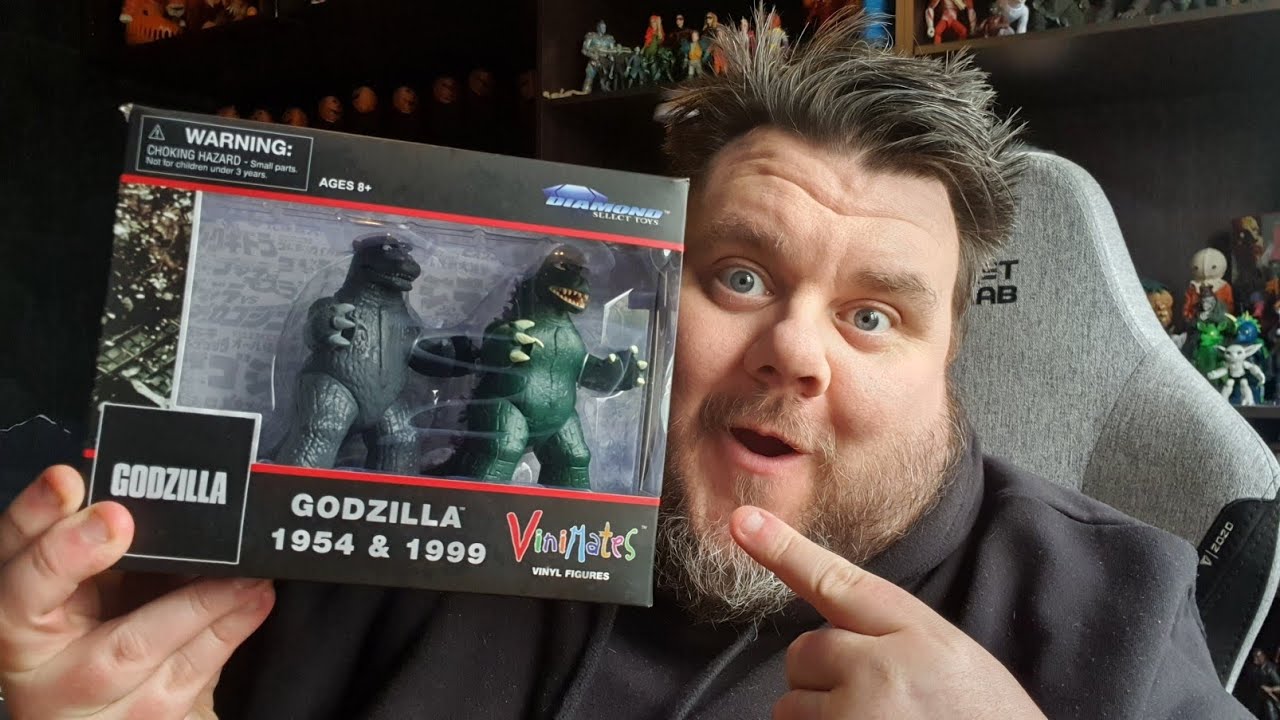 Godzilla (1954) & Godzilla (1999) Vinimates Two Pack Diamond Select ...