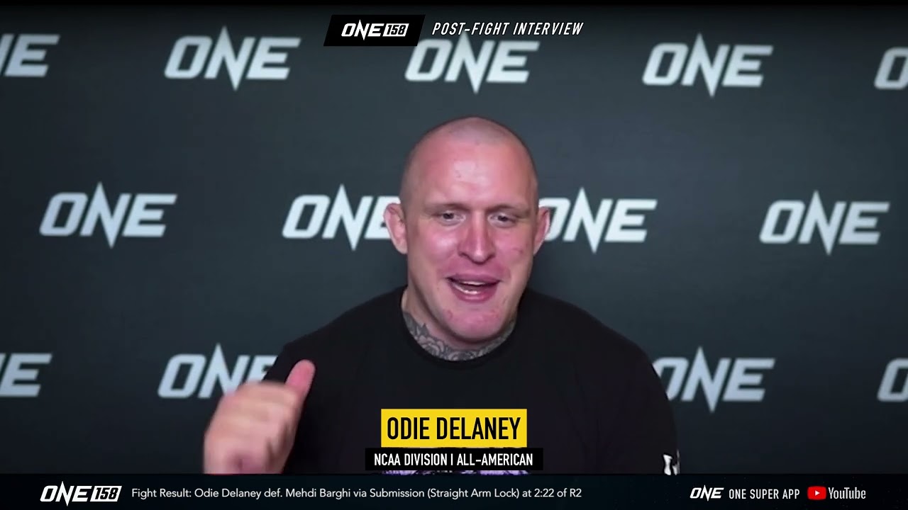 ONE 158 Post Fight Interview: Odie Delaney - YouTube