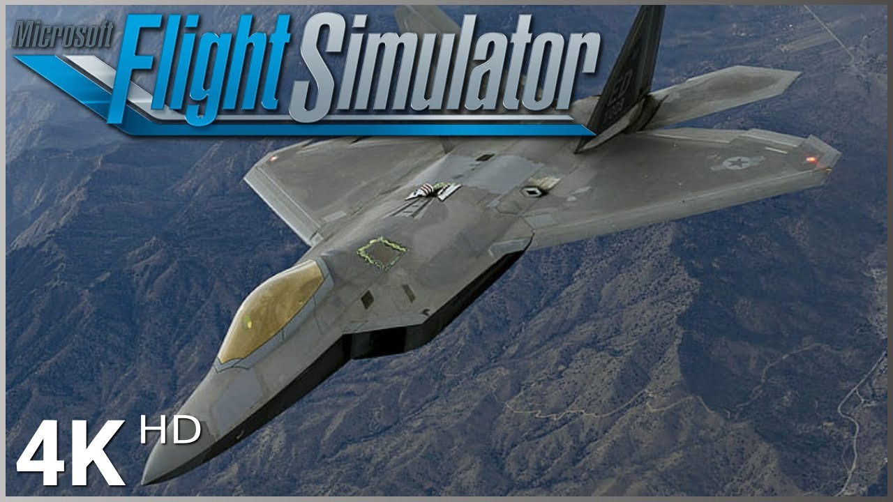 Realistic F-22 Raptor Sequence | Flight Simulator ᴴᴰ - YouTube
