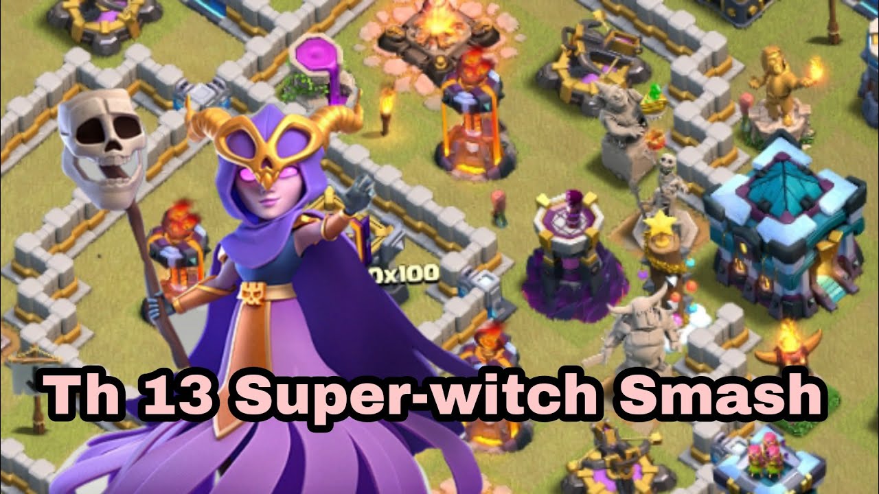 Super Witches are OP!!(Clash of Clans) Town Hall 13 Super Witches| DRD ...