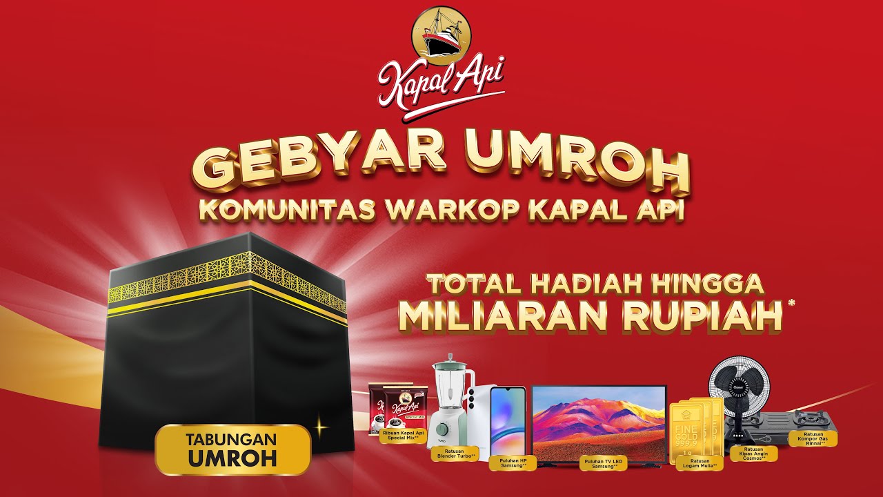 Undian Gebyar Umroh Komunitas Warung Kapal Api - YouTube