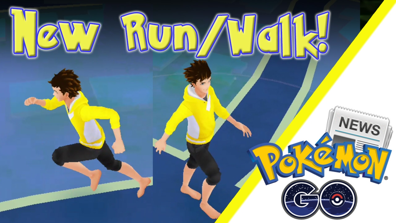 New Run and Walk Animations in Pokemon GO! New Night Map Music and ...