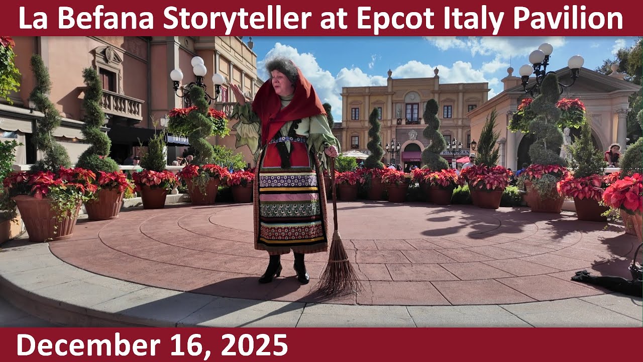 La Befana Storyteller at Epcot Italy Pavilion - Walt Disney World ...