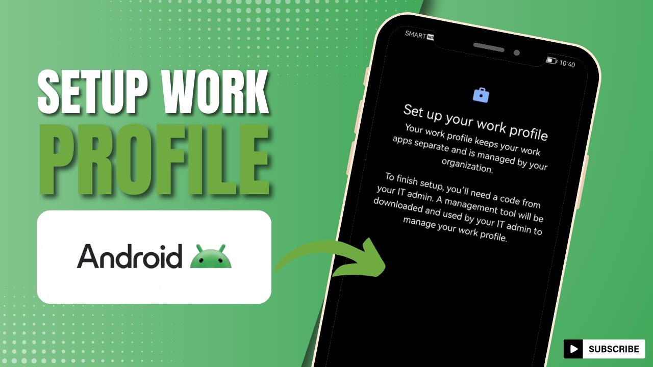 How To Set Work Profile On Android (2024) - YouTube