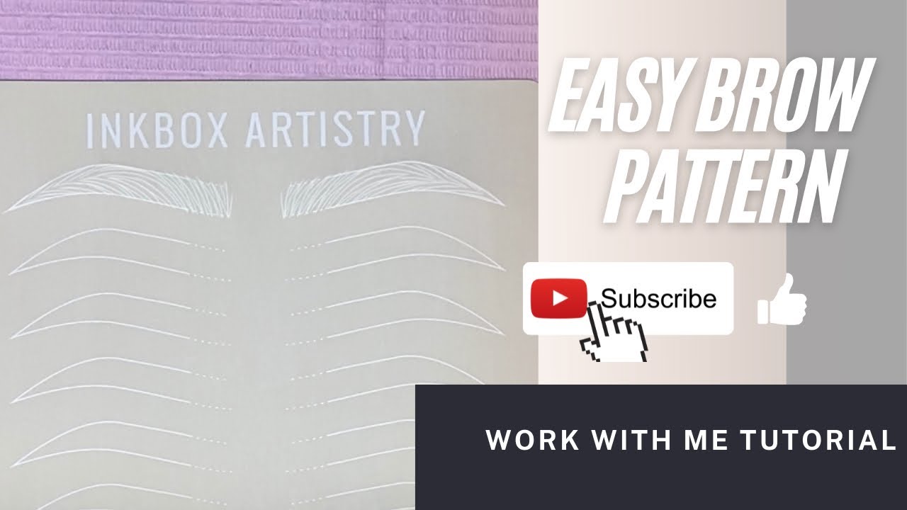 Microblading Brow Pattern: step by step work with me tutorial - YouTube