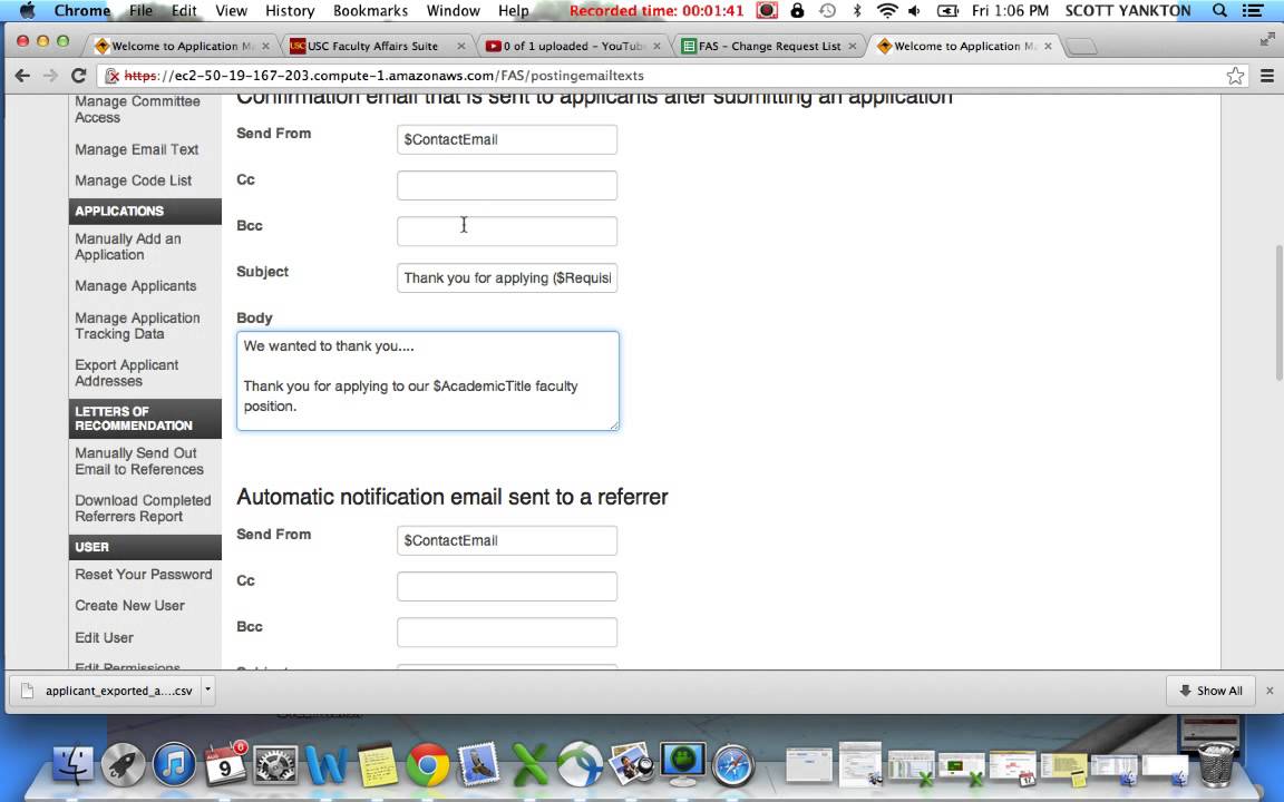FAM: Editing the Content of System Generated Emails - YouTube