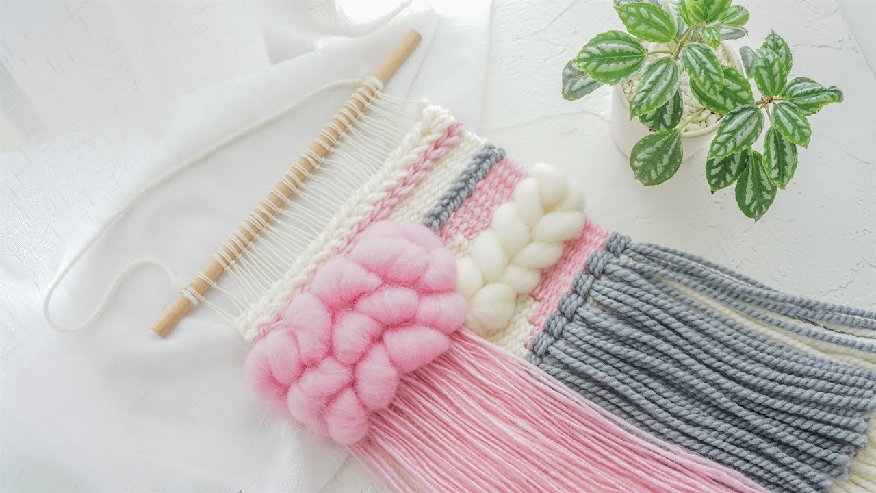Weave| Diy weaving wall hanging tutorial #1 - YouTube