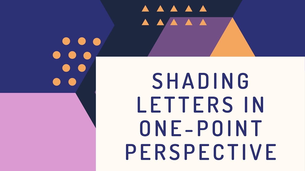 Shading letters in One-Point Perspective - YouTube