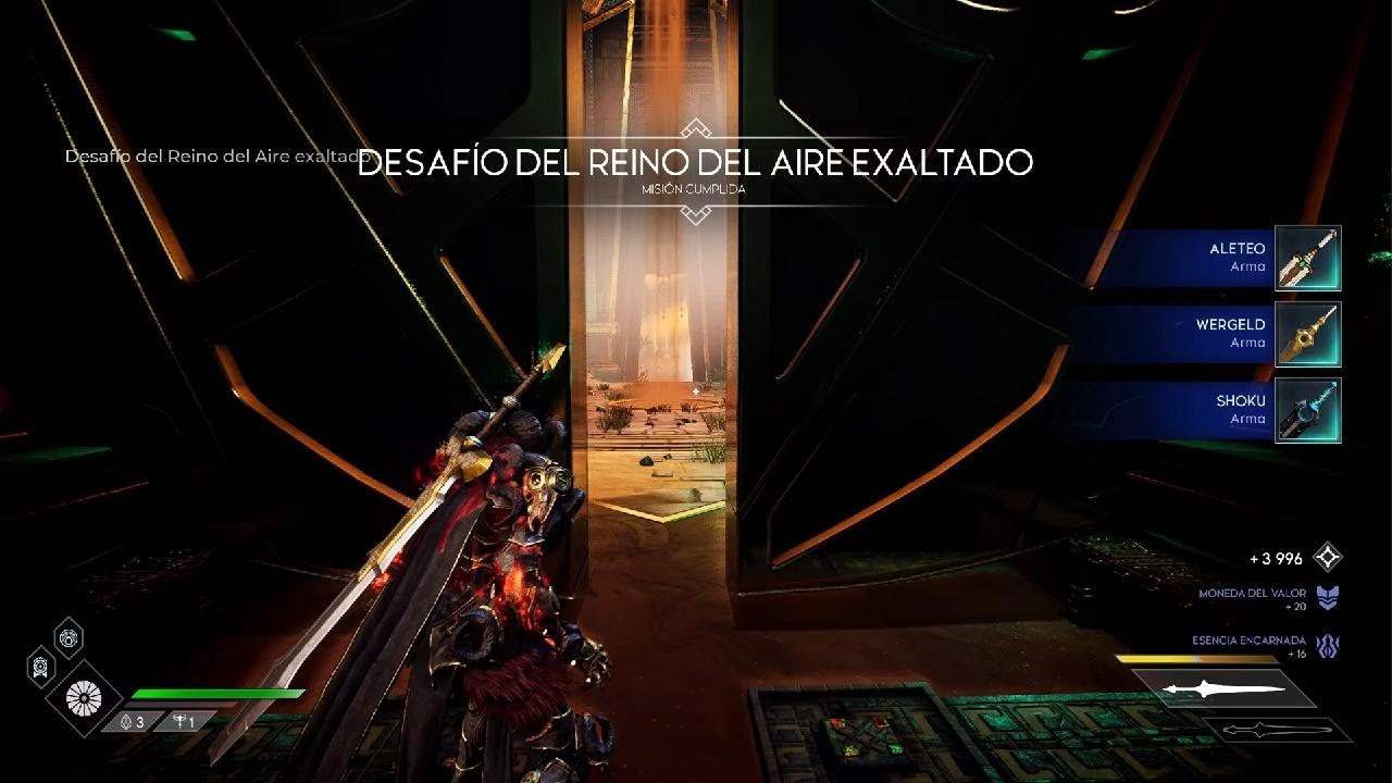 Godfall speedrun reino del aire exaltado - YouTube