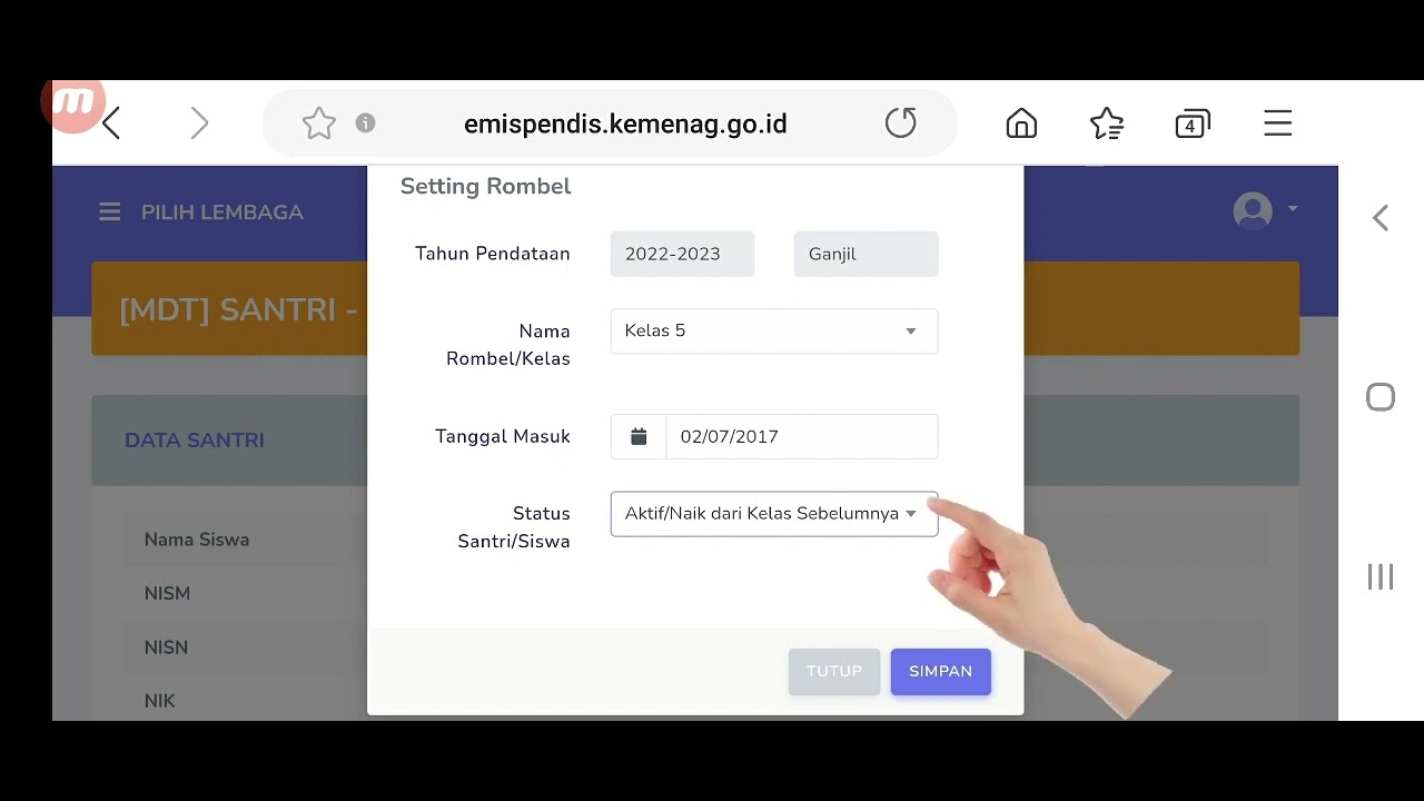 Update Santri di EMIS 2022-2023 - YouTube