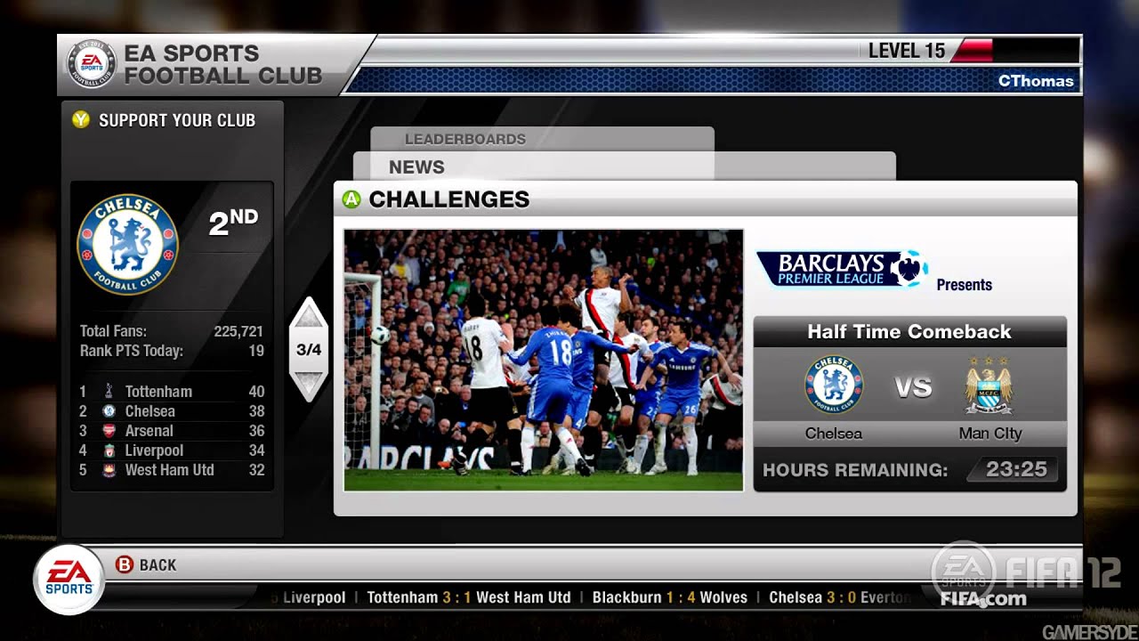 FIFA 12-Menu Screens XBOX 360-PS3 (1080p HD) - YouTube