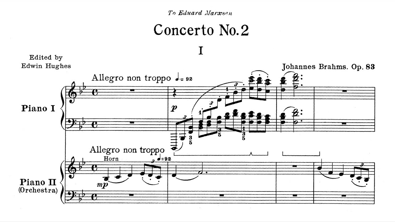 Brahms - Piano concerto No.2 (Nelson Freire, RCO, Chailly) - YouTube