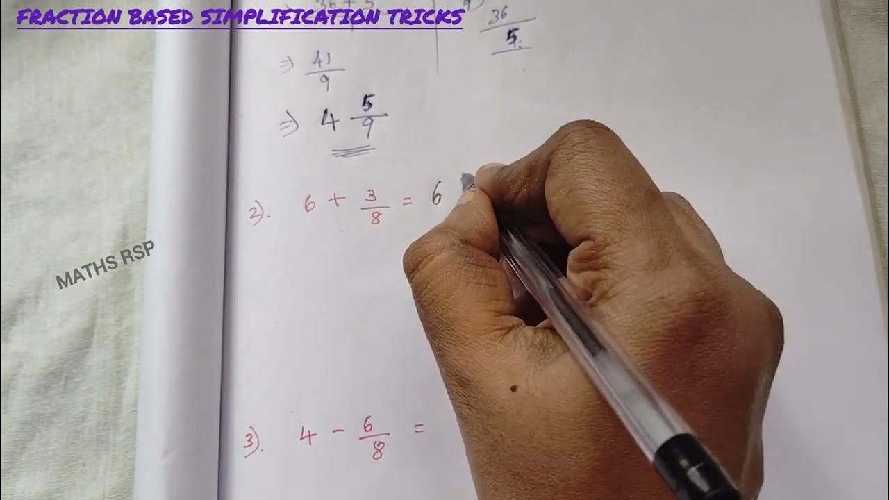 simplification tricks|fraction based simplification|simplification class5|#buymote|# ...