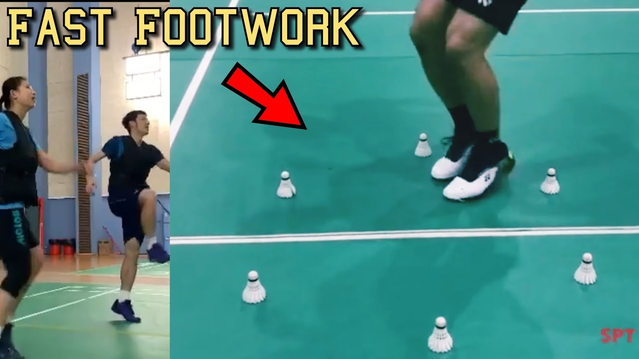 Badminton footwork - agility badminton and speed training - YouTube
