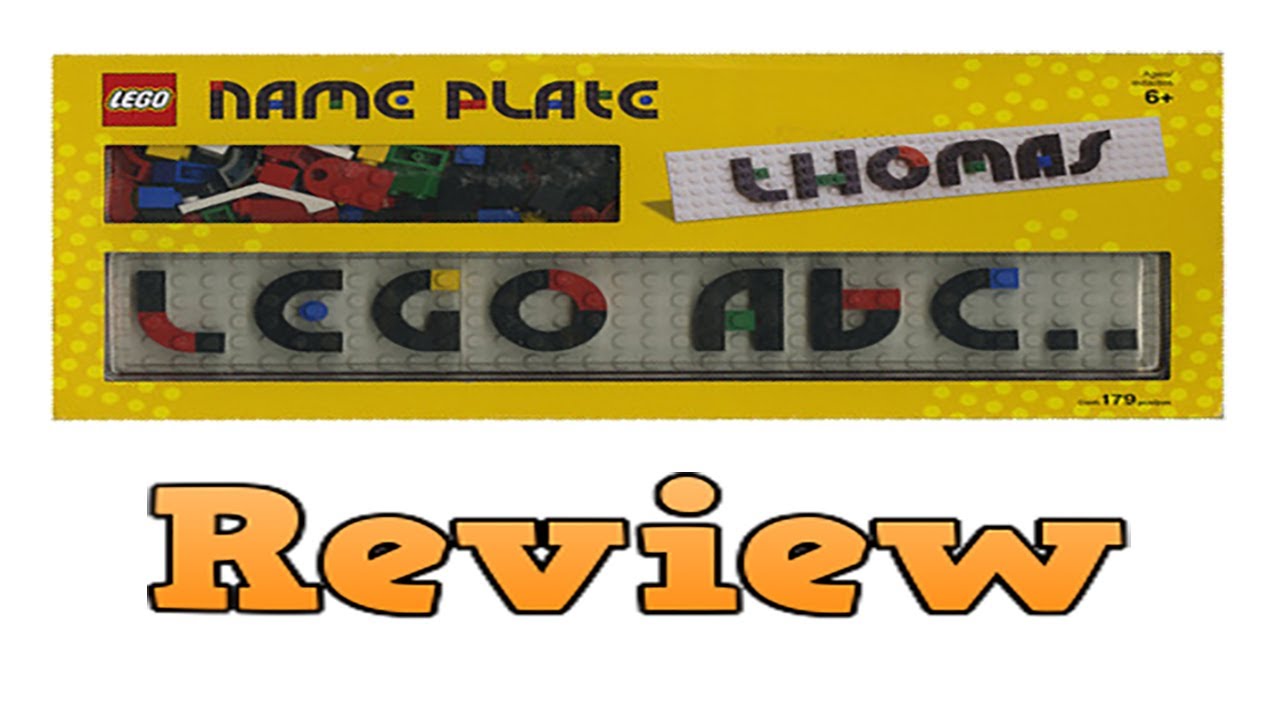 LEGO Nameplate Review - YouTube