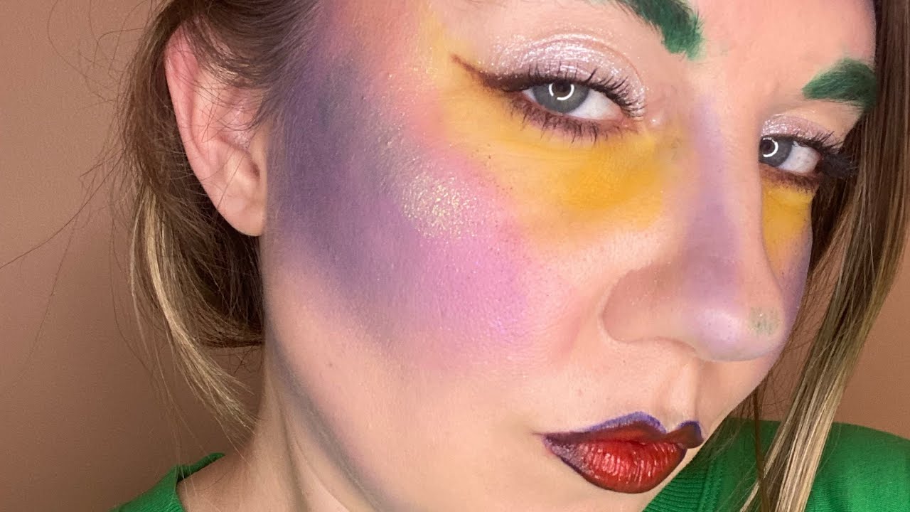 Random color makeup look! - YouTube